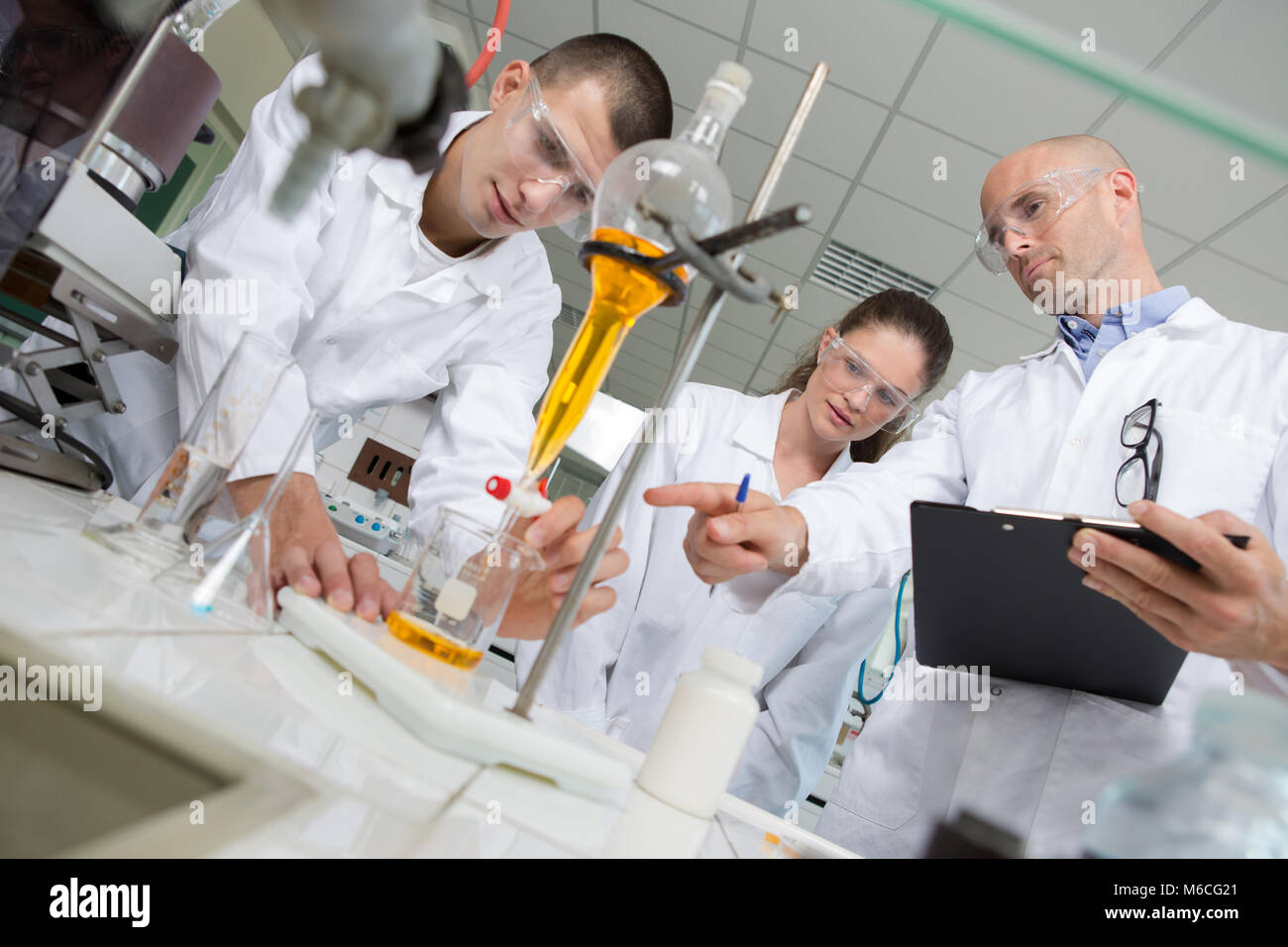 class in the lab Stock Photo - Alamy