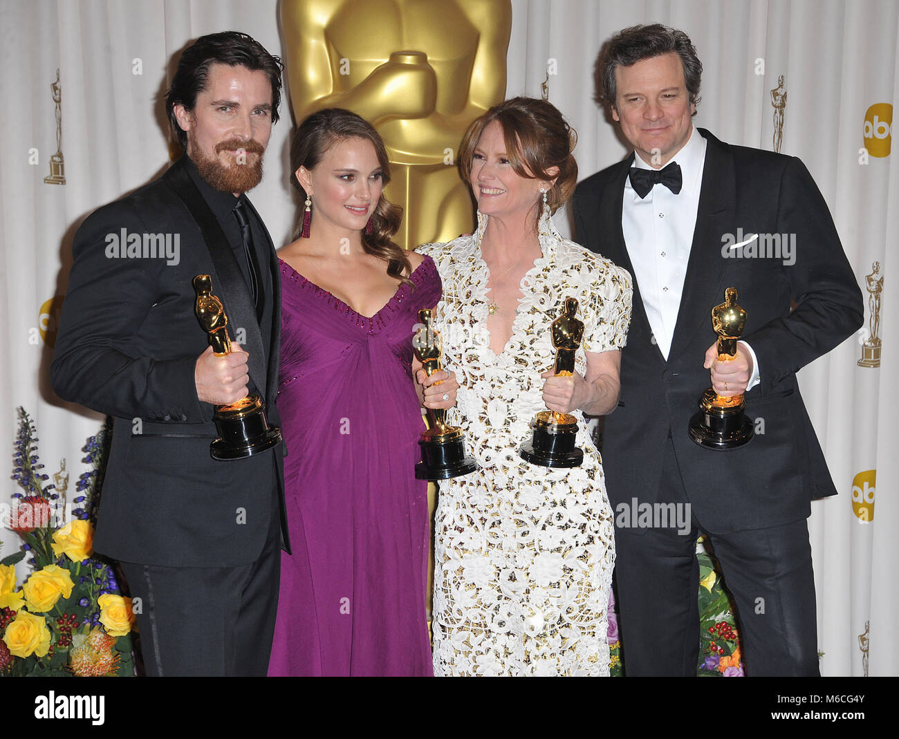Christian Bale, Natalie Portman, Melissa Leo, Colin Firth 17 at the 83th Academy Awards at the ...