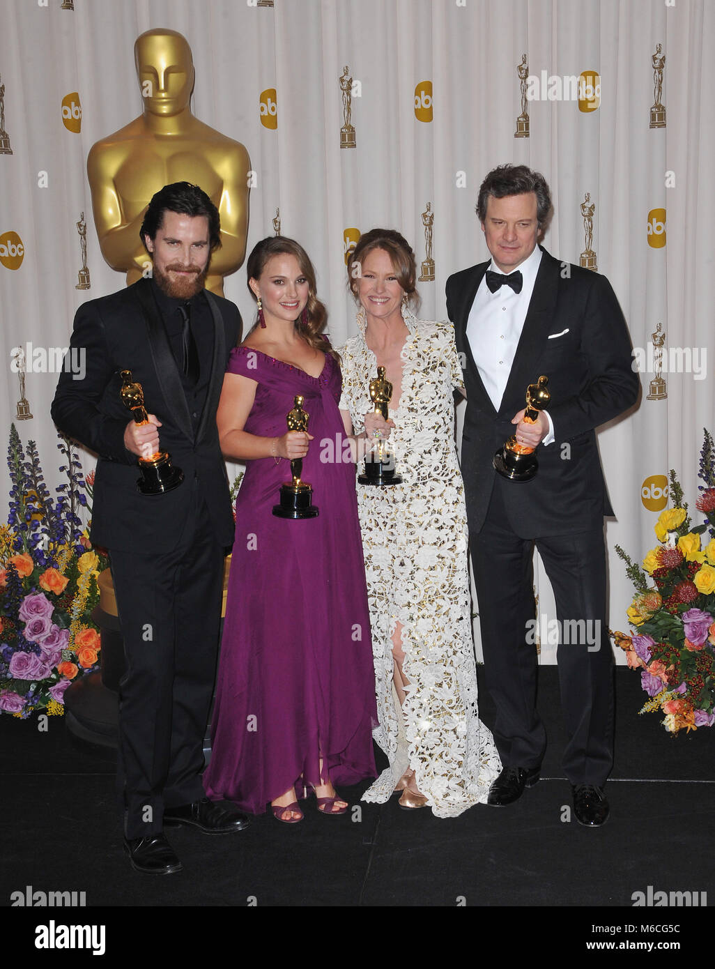 Christian Bale, Natalie Portman, Melissa Leo, Colin Firth 20 at the 83th Academy Awards at the ...