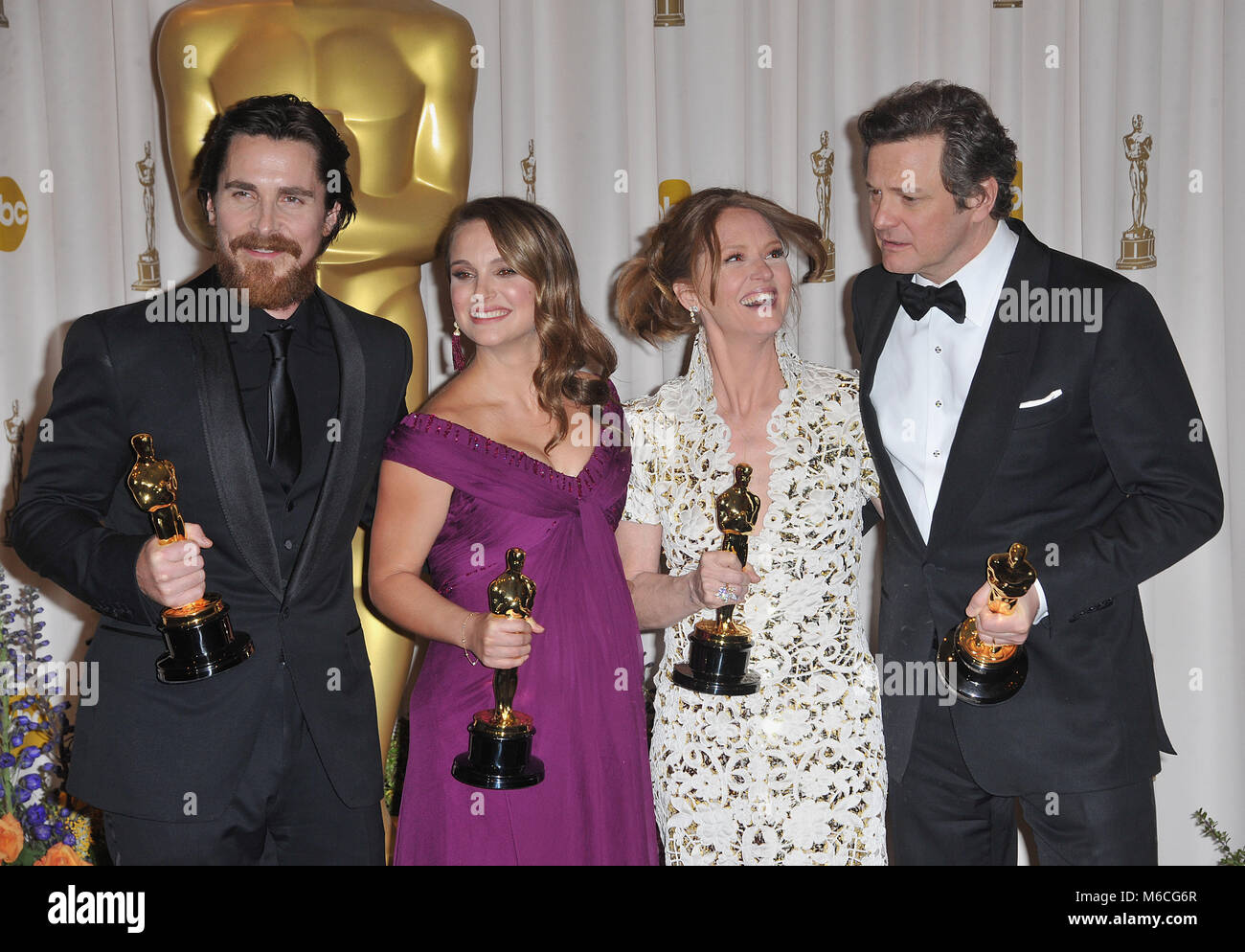 Christian Bale, Natalie Portman, Melissa Leo, Colin Firth 25 at the ...