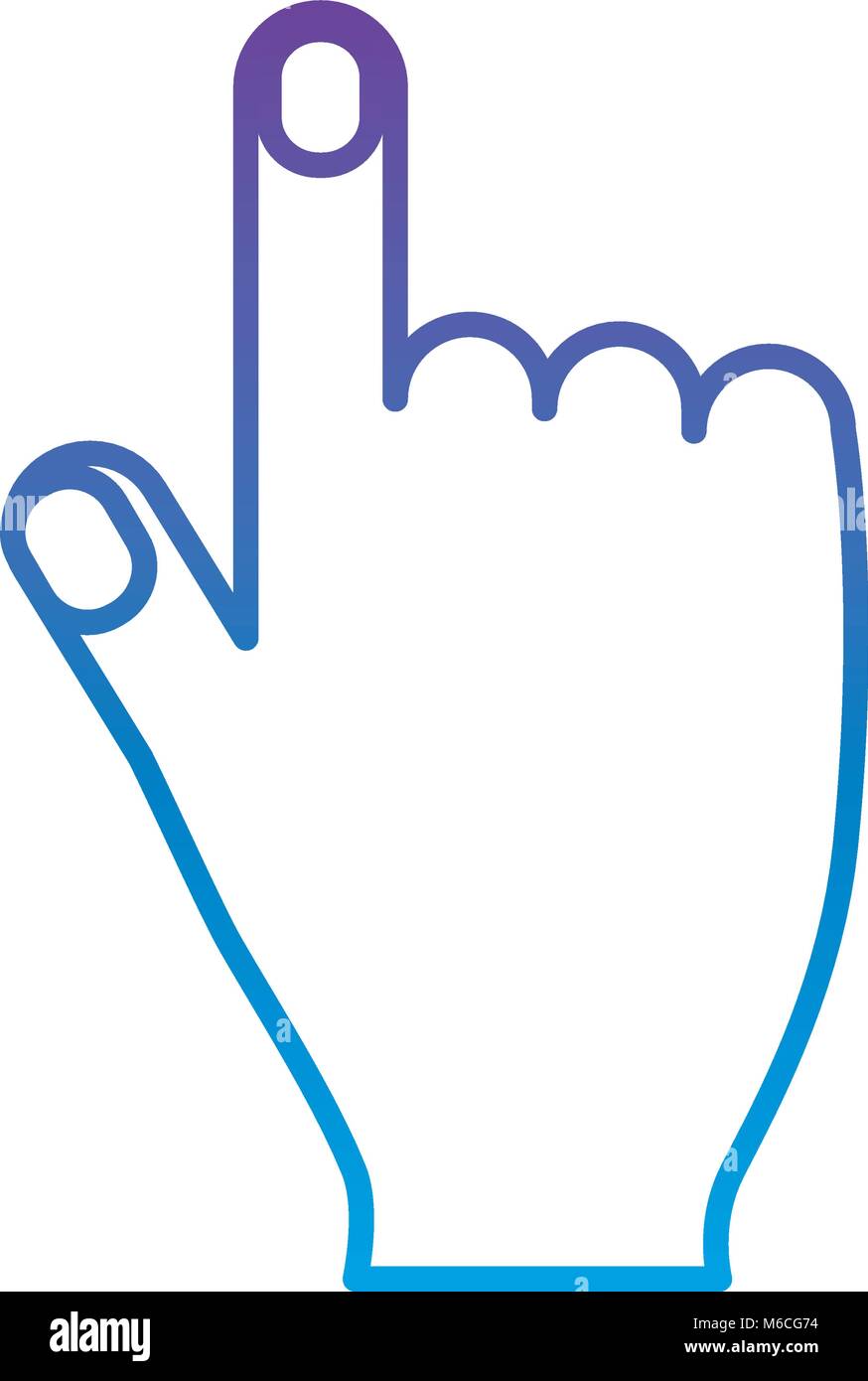 hand pointing finger cursor internet concept Stock Vector Image & Art ...