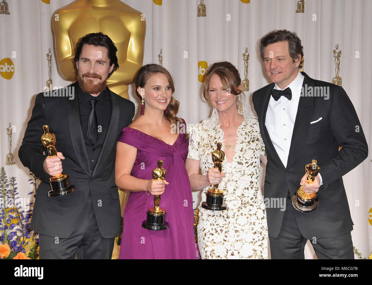 Christian Bale, Natalie Portman, Melissa Leo, Colin Firth 27 at the ...