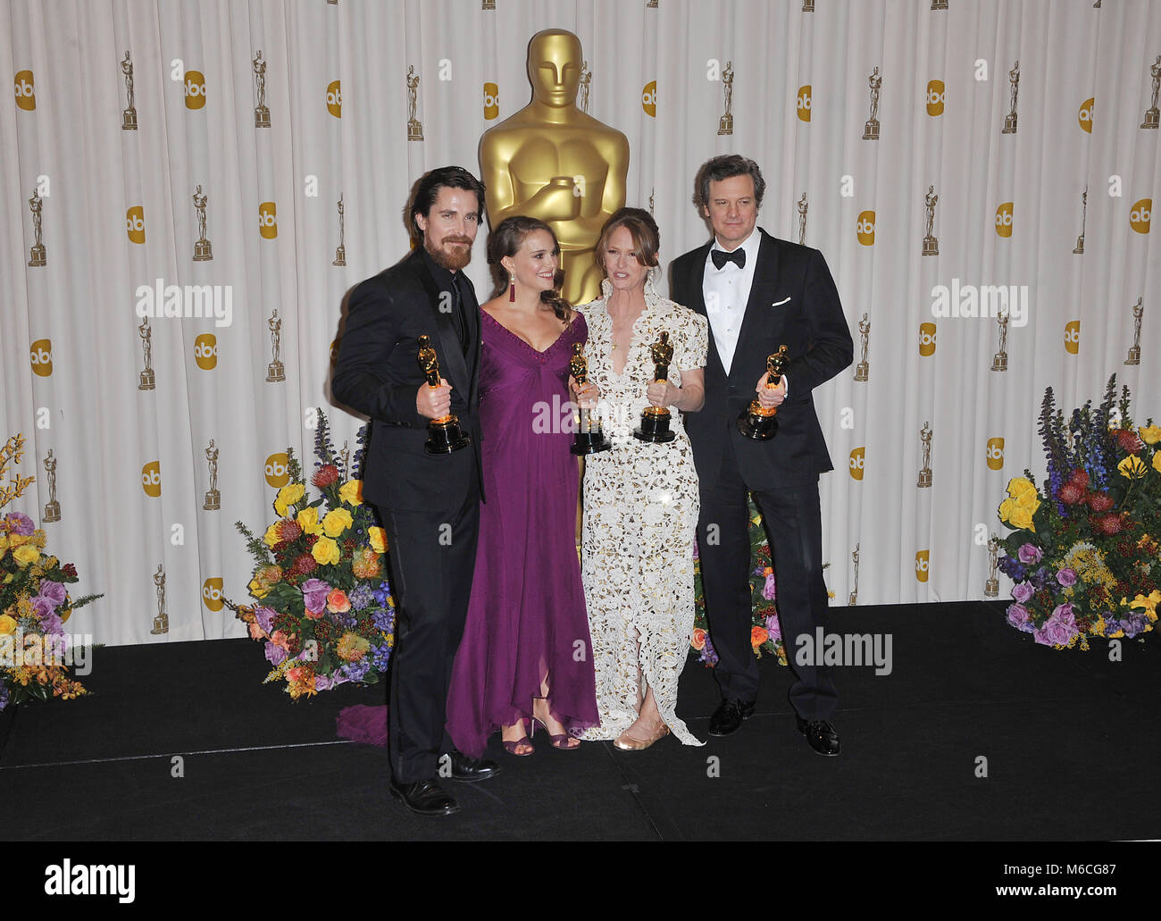 Christian Bale, Natalie Portman, Melissa Leo, Colin Firth 29 at the 83th Academy Awards at the ...