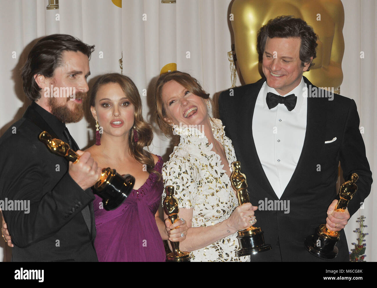 Christian Bale, Natalie Portman, Melissa Leo, Colin Firth 49 at the ...