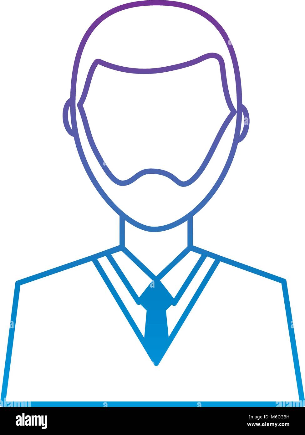 man avatar character male face portrait cartoon Stock Vector Image ...