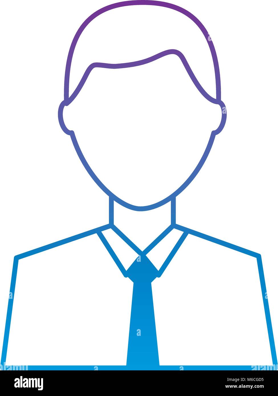 man avatar character male face portrait cartoon Stock Vector Image ...