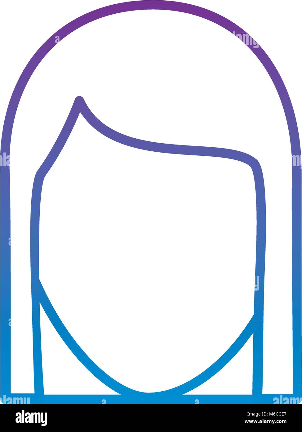 Woman Faceless Profile Icon Vector High Resolution Stock Photography ...