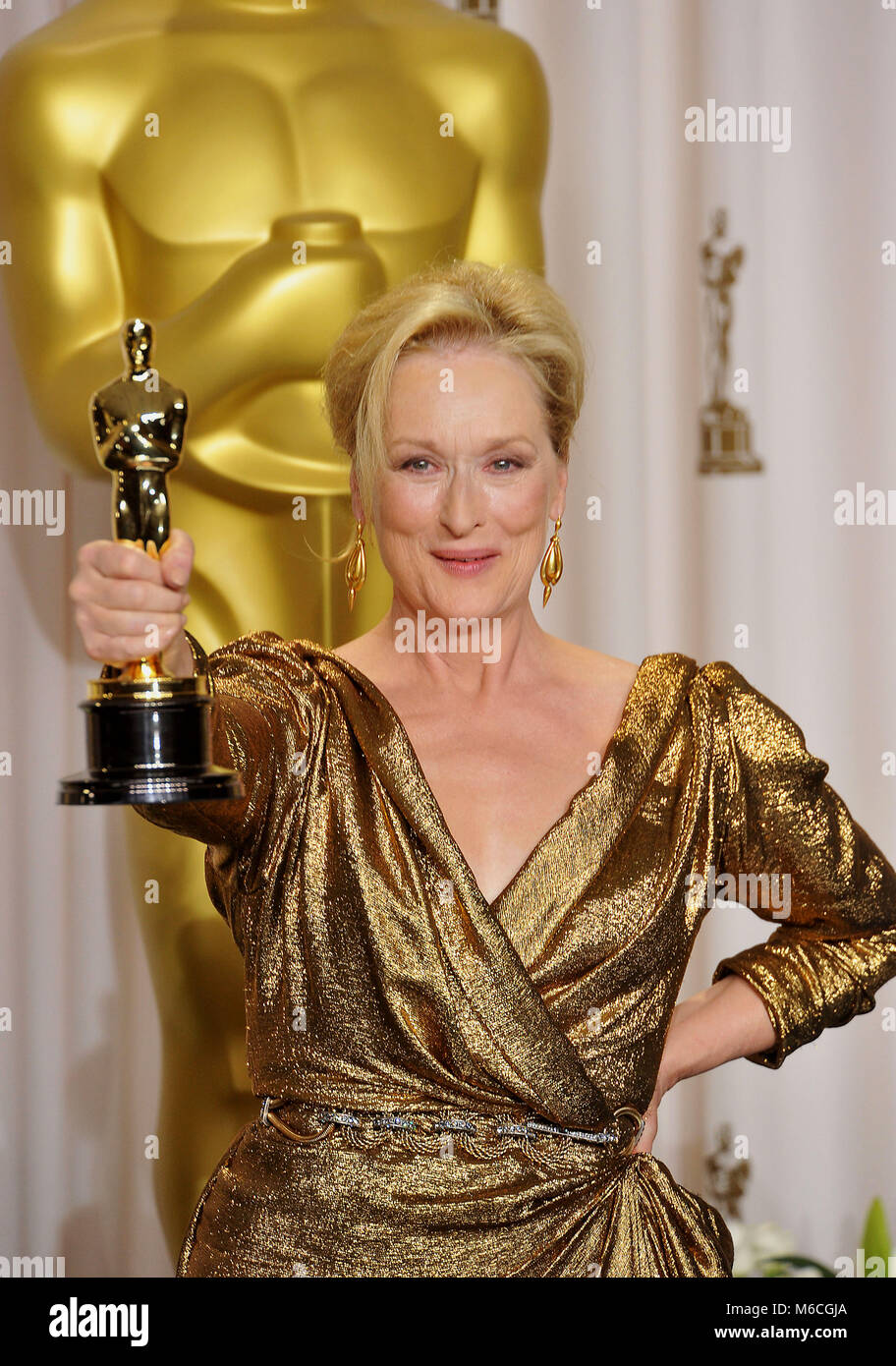Meryl Streep 119 press room at the Oscar - 84th Academy Awards at the ...