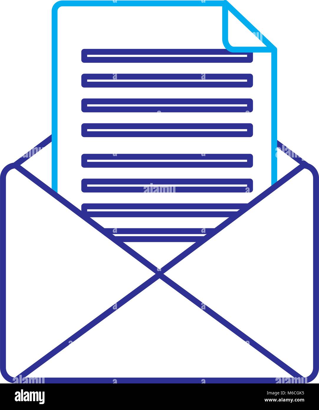 document envelope message letter icon Stock Vector Image & Art - Alamy