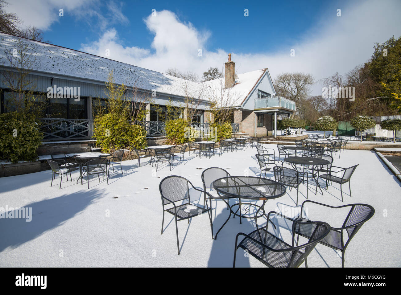 Hazlehead Park in the snow, Aberdeen, Scotland Stock Photo - Alamy