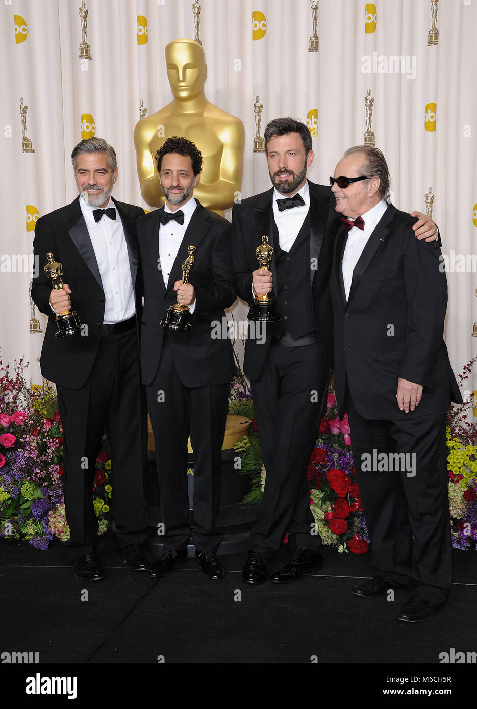 George Clooney, Grant Heslov, Ben Affleck and Jack Nickolson 300 Press ...