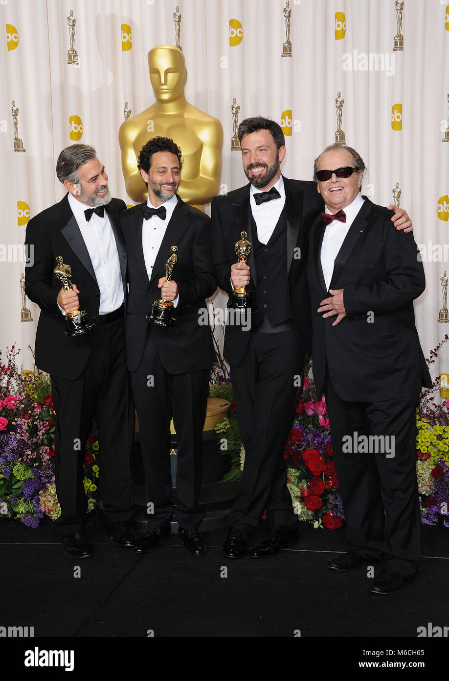 George Clooney, Grant Heslov, Ben Affleck and Jack Nickolson 301 Press ...