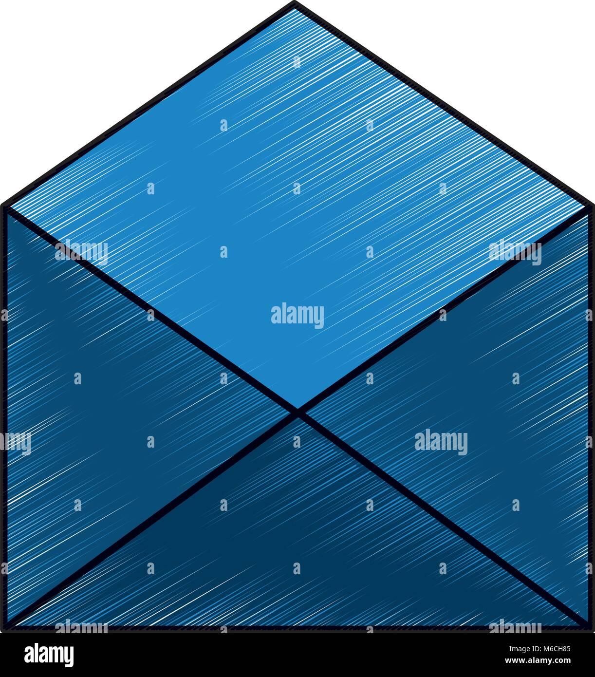 open envelope email letter communication icon Stock Vector Image & Art ...