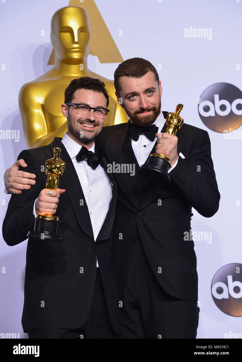 Jimmy Napes, Sam Smith 110 at the 88th Academy Awards Oscars 2016 at ...