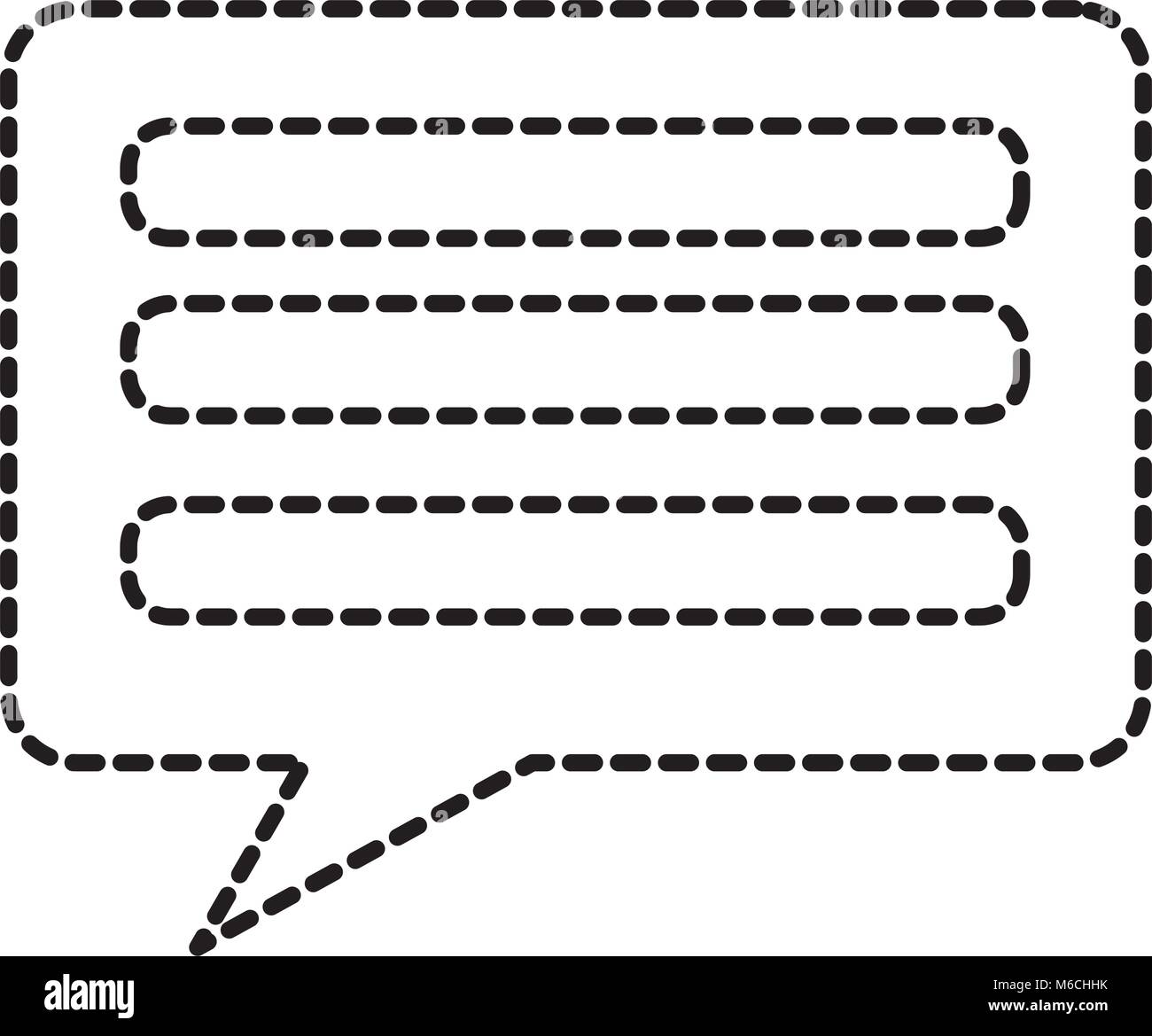 Dotted chat bubble icon hi-res stock photography and images - Alamy