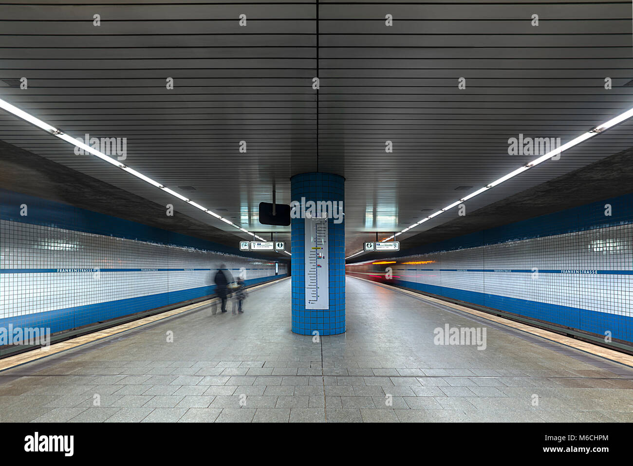 Subway station Frankenstrasse, Nuremberg, Middle Franconia, Bavaria ...