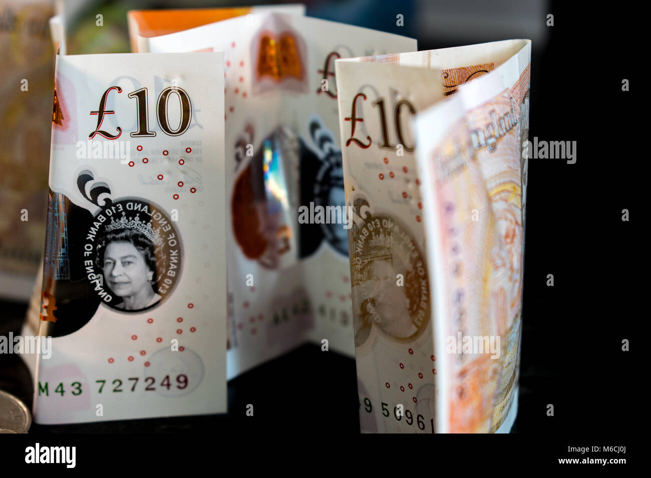 the new ten pound note Stock Photo - Alamy