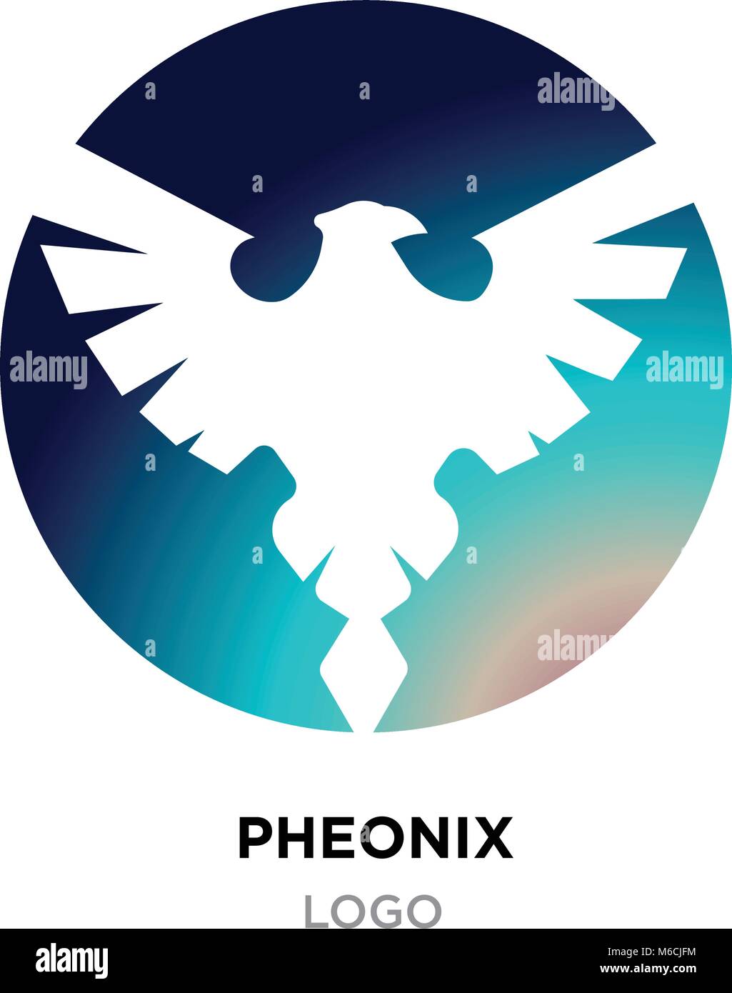 Pheonix Logo. Abstract Pheonix logo design, made of various geometric ...