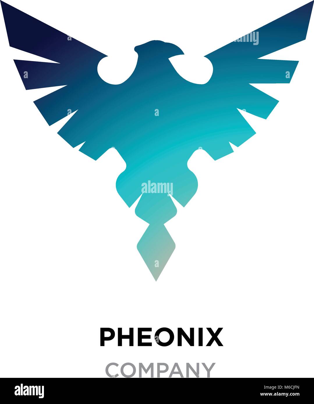 Pheonix Logo. Abstract Pheonix logo design, made of various geometric ...