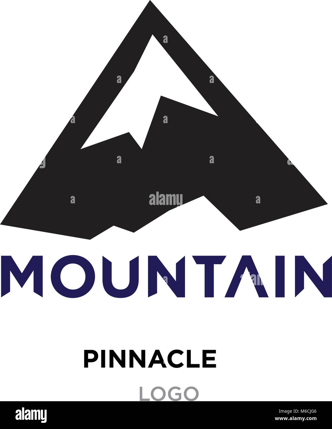 pinnacle logo for company, mountain vector isolated Stock Vector Image ...