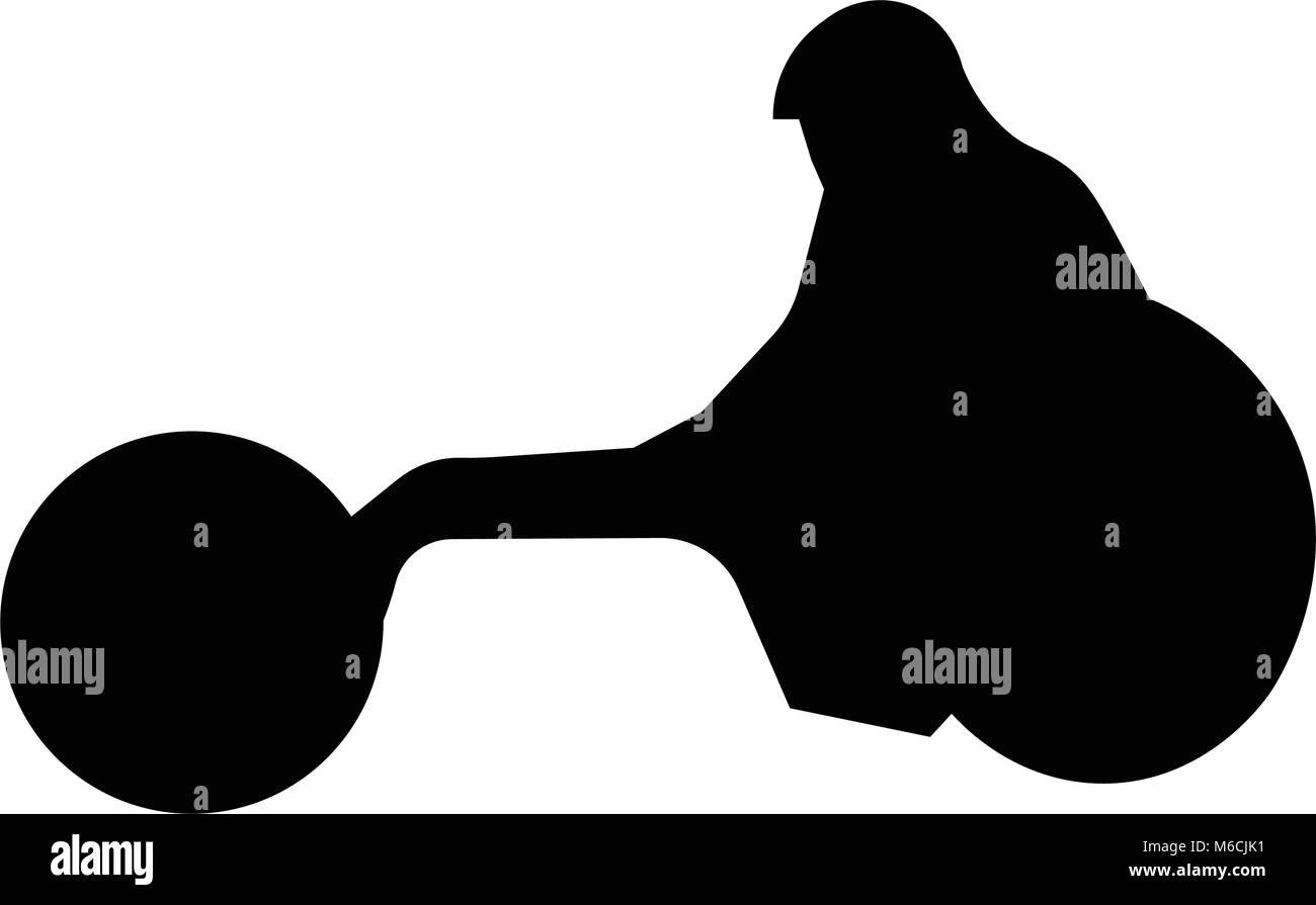 wheelchair racing silhouette clipart on white background Stock Vector ...