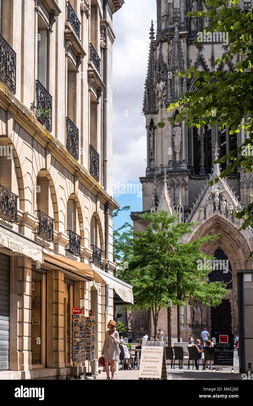 Cathedral Reims Marne Grand Est France Stock Photo - Alamy