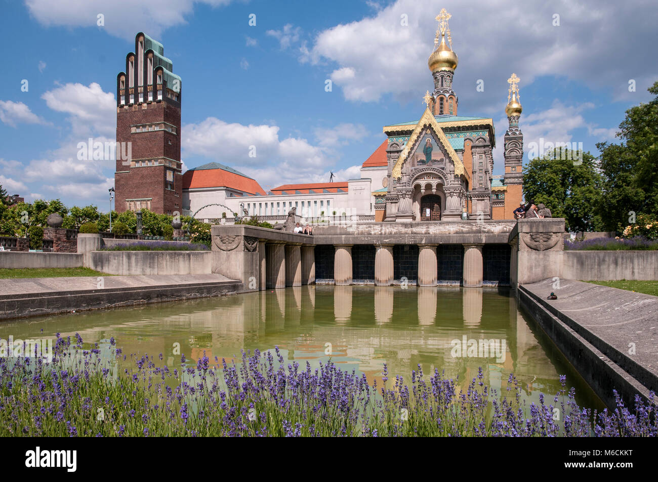 Mathildenhöhe, Darmstadt, Hessen, Deutschland, Europa Stock Photo - Alamy