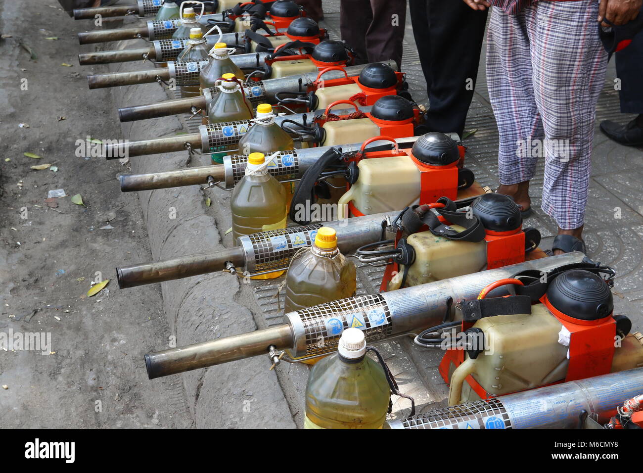 Fogging machines equipment preparing and serviced to use for kills ...