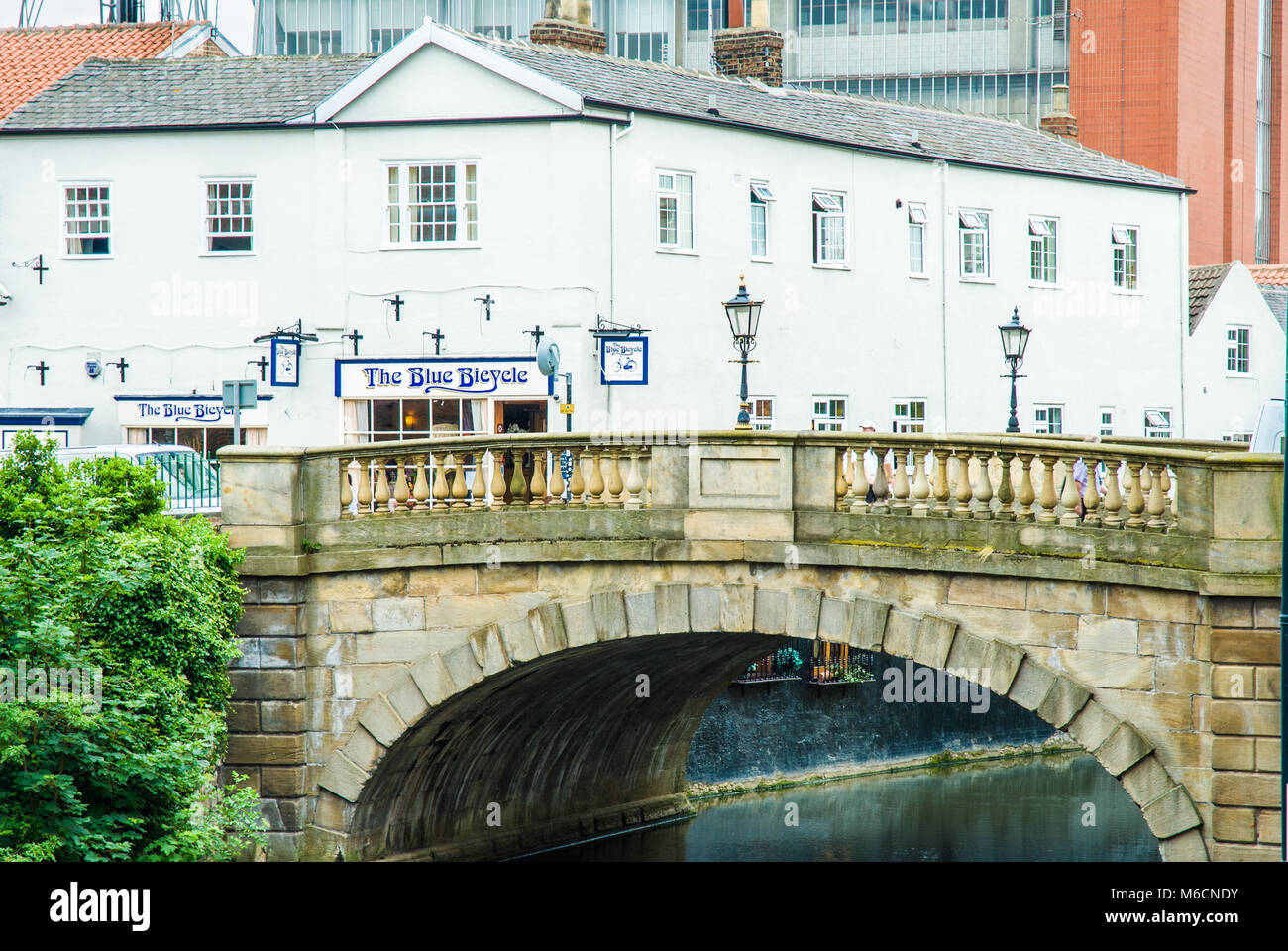 The Blue Bicycle restaurant in Fossgate, York, North Yorkshire Stock ...