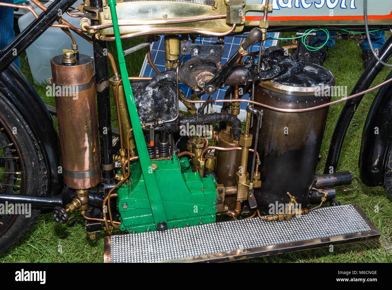 The Haleson Steam Motorcycle Stock Photo - Alamy