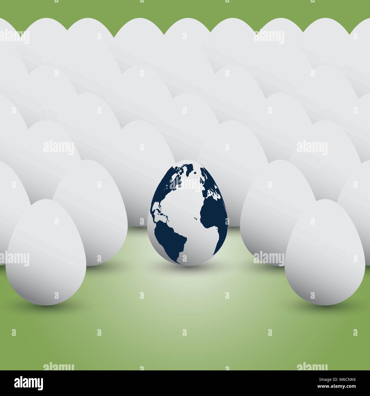 Earth Concept - Our Planet Like a Fragile Egg - Freely Scalable and ...