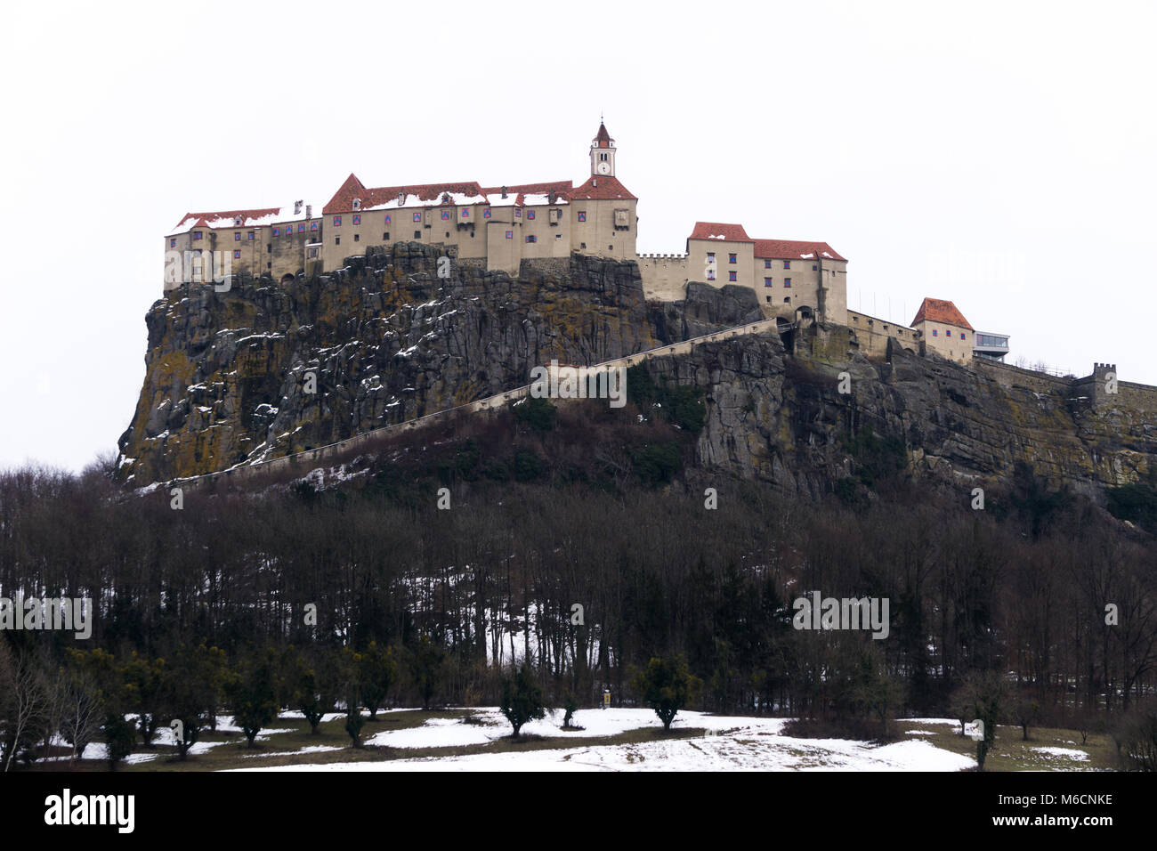 The beautiful Riegersburg castle in the south Austrian state of Styria ...