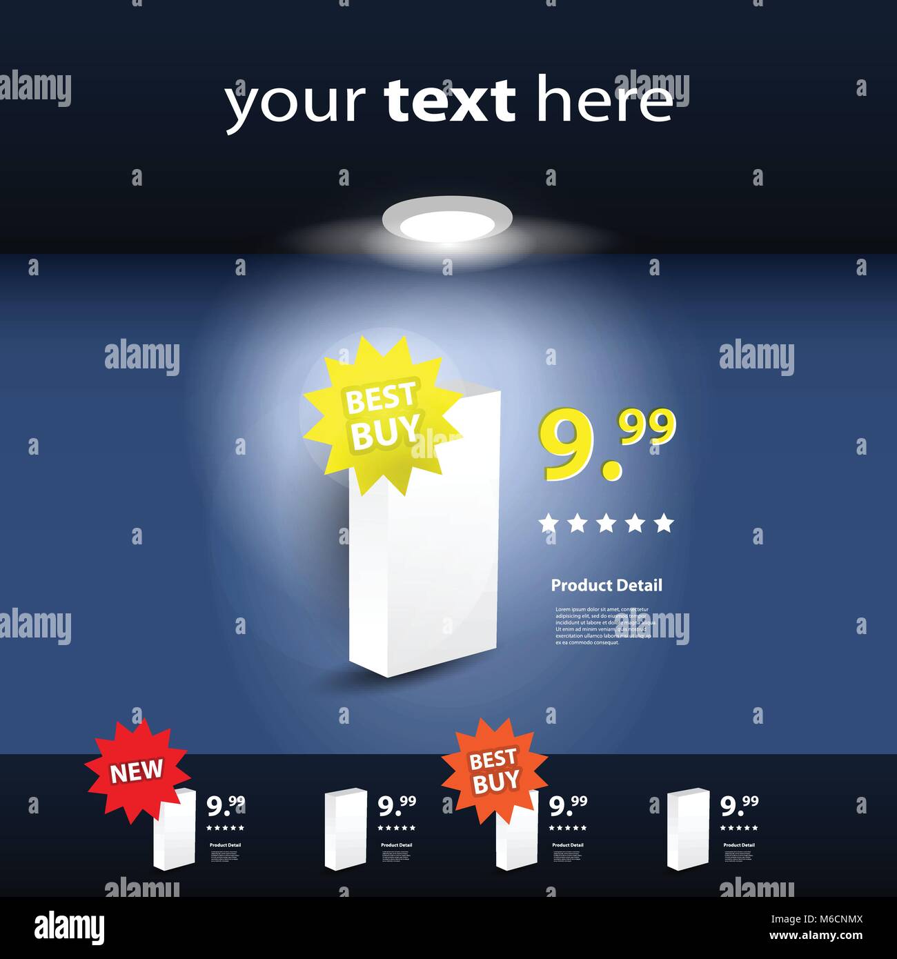 Product in the Spotlight - Business Template - 3D Abstract Modern ...