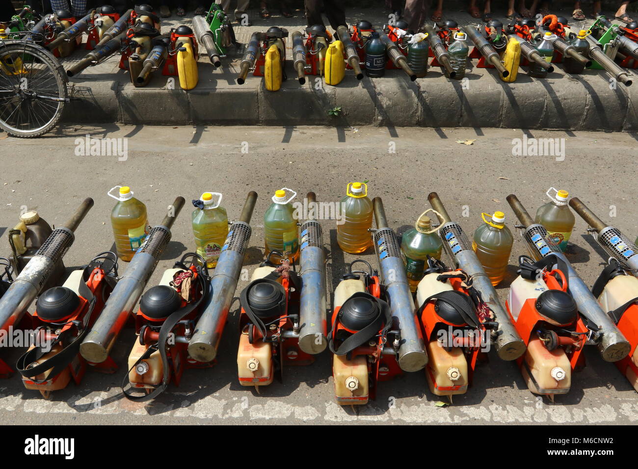 Fogging machines equipment preparing and serviced to use for kills ...