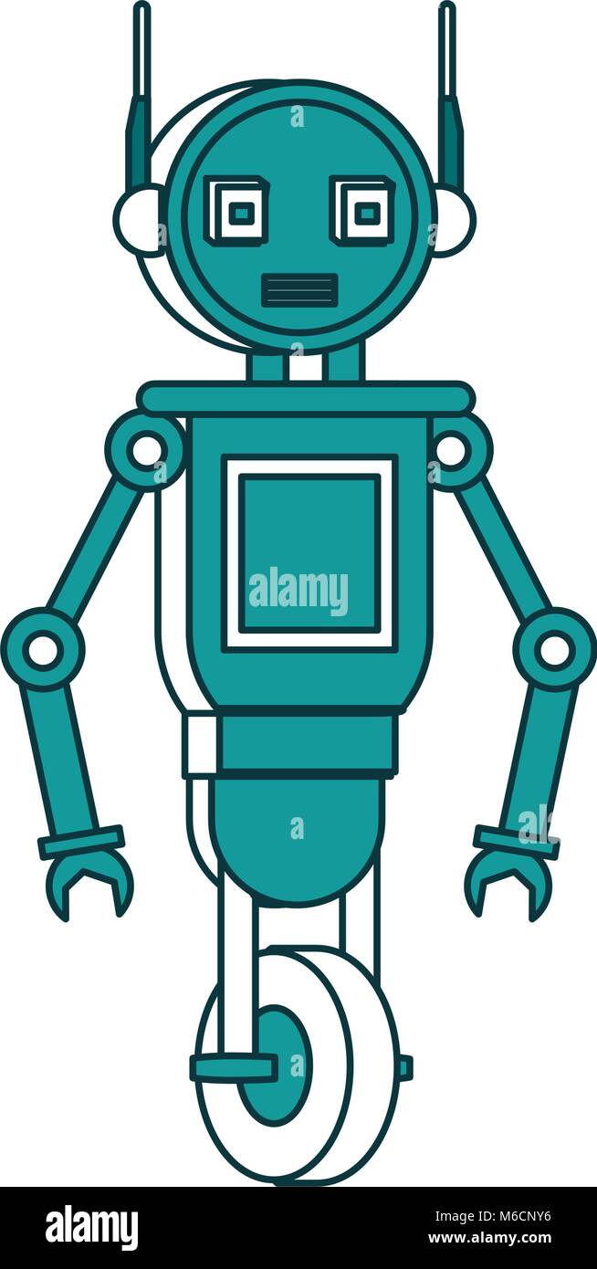 Funny robot cartoon Stock Vector Image & Art - Alamy