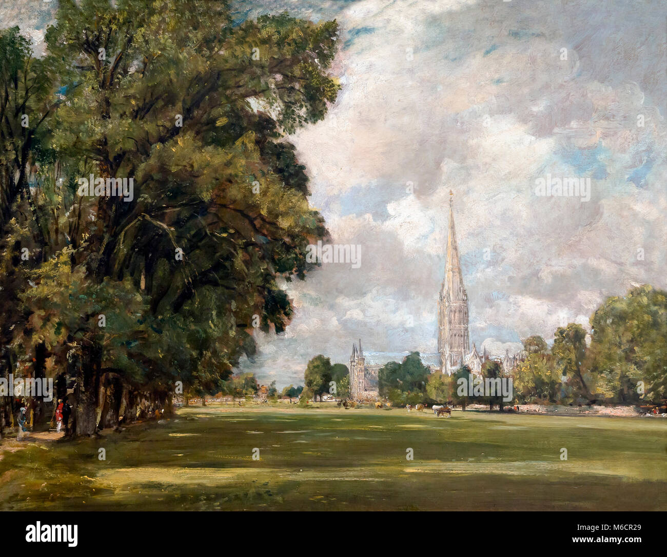 Salisbury Cathedral from Lower Marsh Close, John Constable, 1820 ...