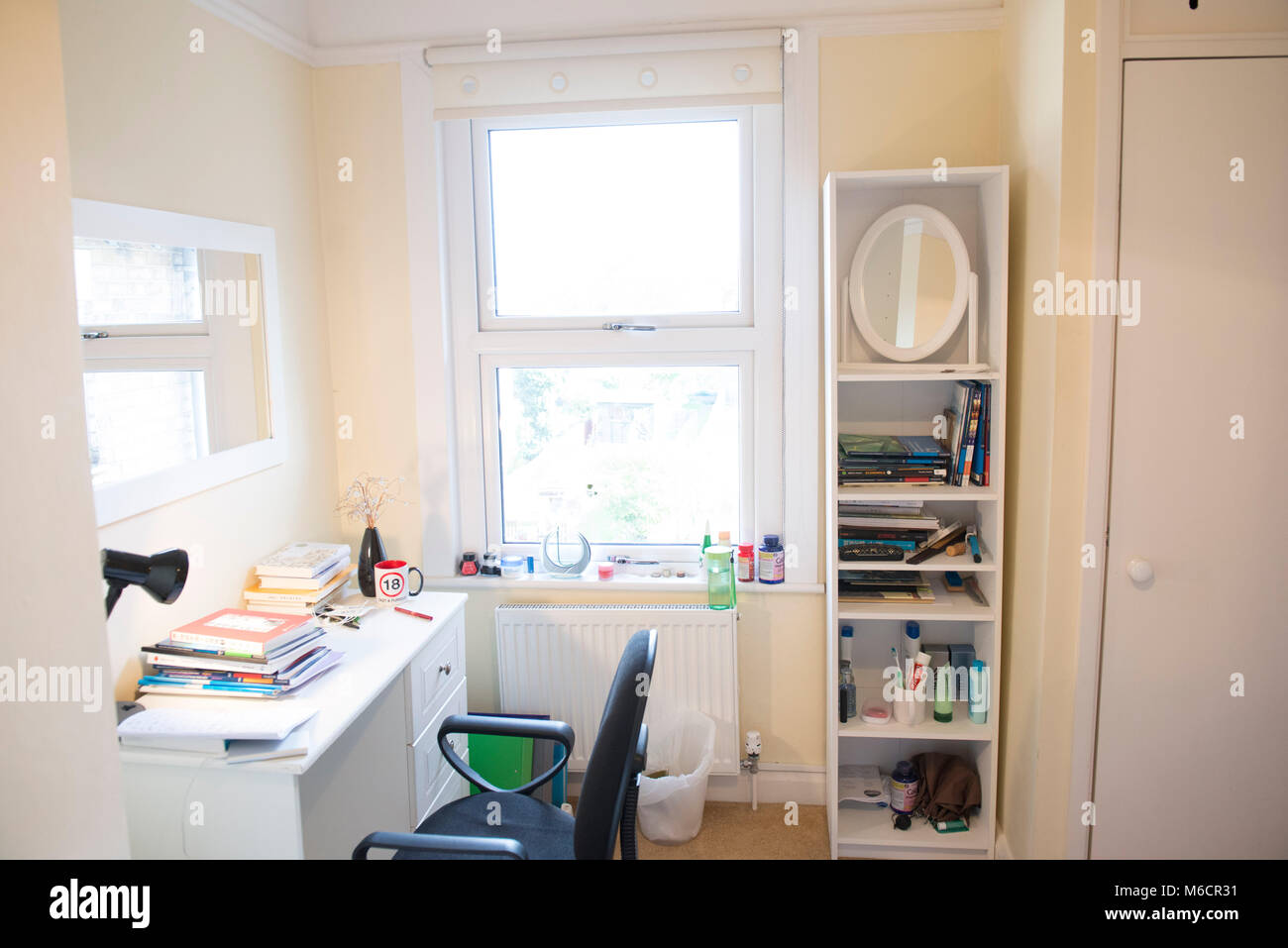 students bedrooms in a student let house while they are staying with ...