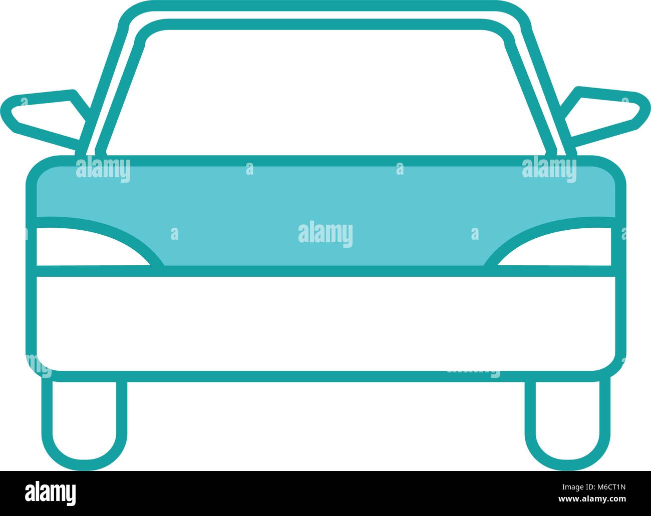 duo color car transportation with headlights and wheel design Stock ...