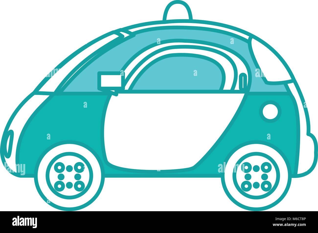 duo color emergency police car security with siren Stock Vector Image ...