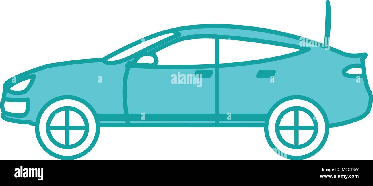 duo color car transport with doors and roof design Stock Vector Image ...