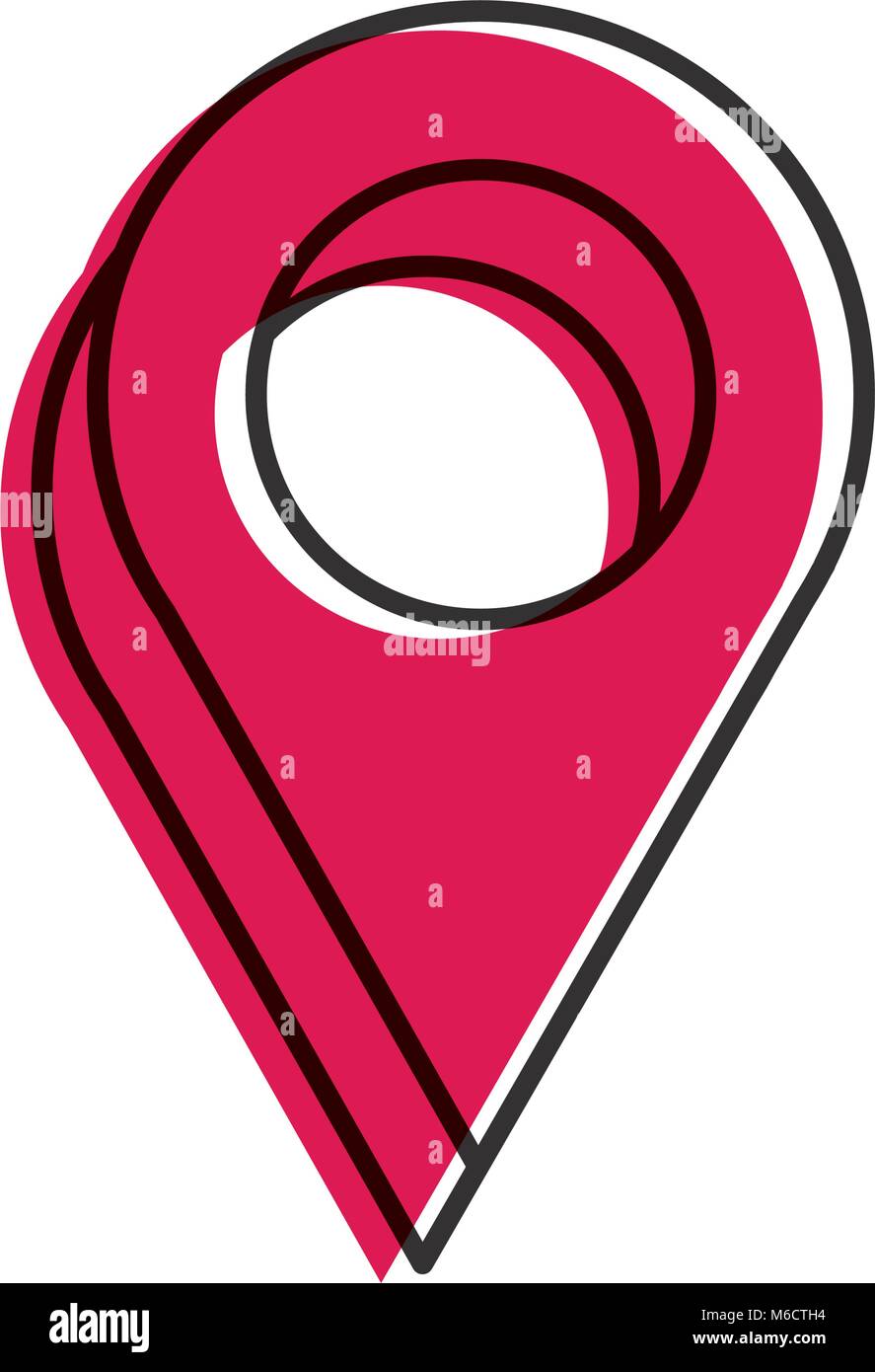 moved color location map symbol to geography destination Stock Vector ...