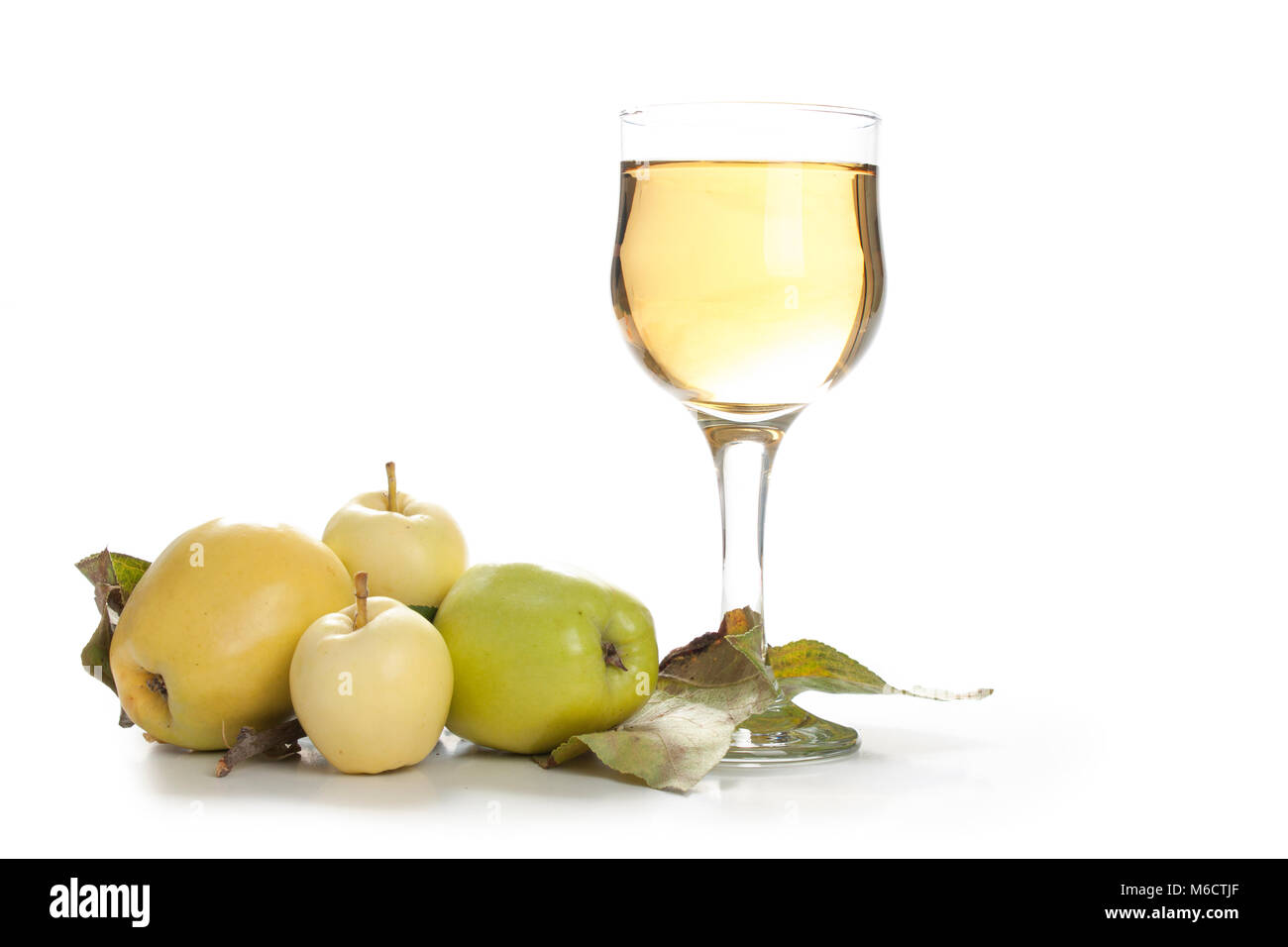 Glass cold refreshing apple cider Cut Out Stock Images & Pictures - Alamy