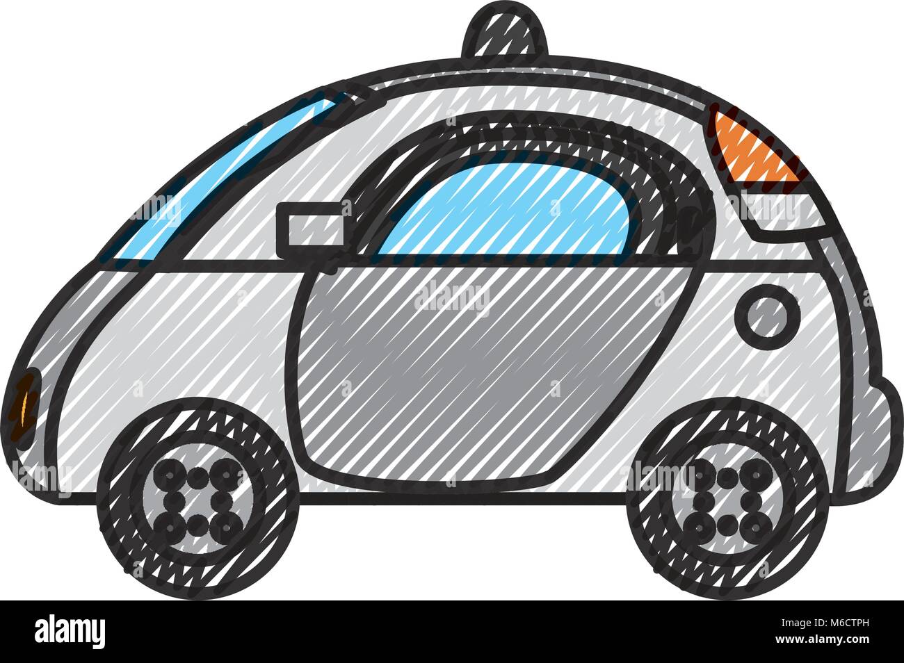 grated emergency police car security with siren Stock Vector Image ...