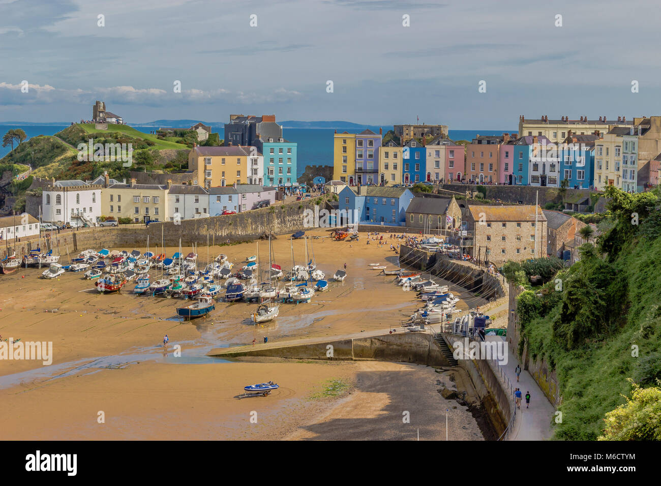 Seaside town of Tenby in Wales UK Stock Photo - Alamy