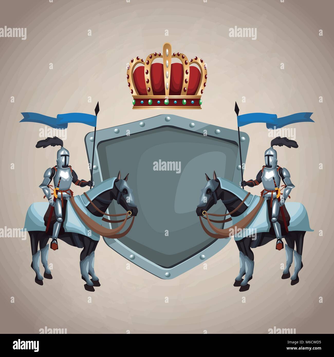 Medieval army emblem Stock Vector Image & Art - Alamy