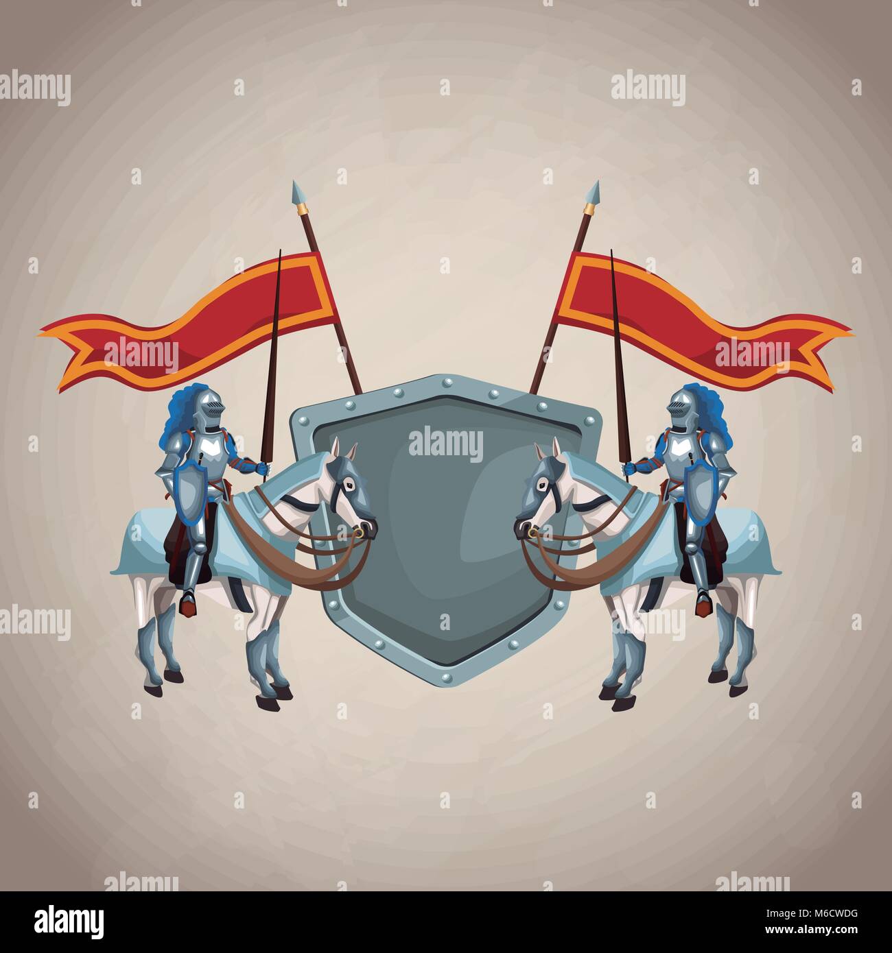 Medieval army emblem Stock Vector Image & Art - Alamy