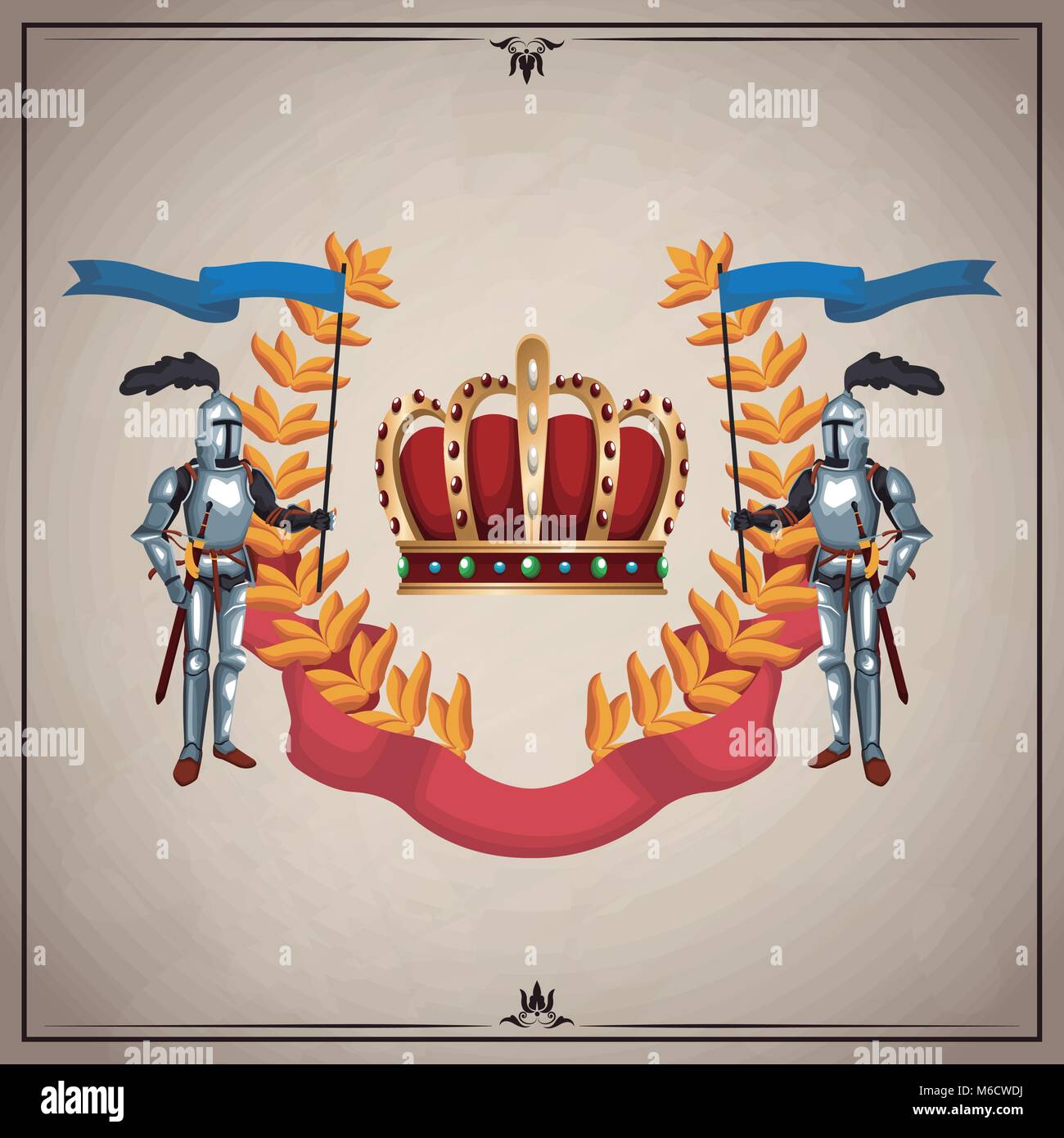 Medieval army emblem Stock Vector Image & Art - Alamy