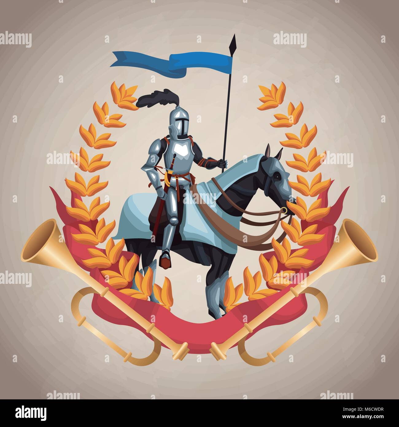 Medieval army emblem Stock Vector Image & Art - Alamy
