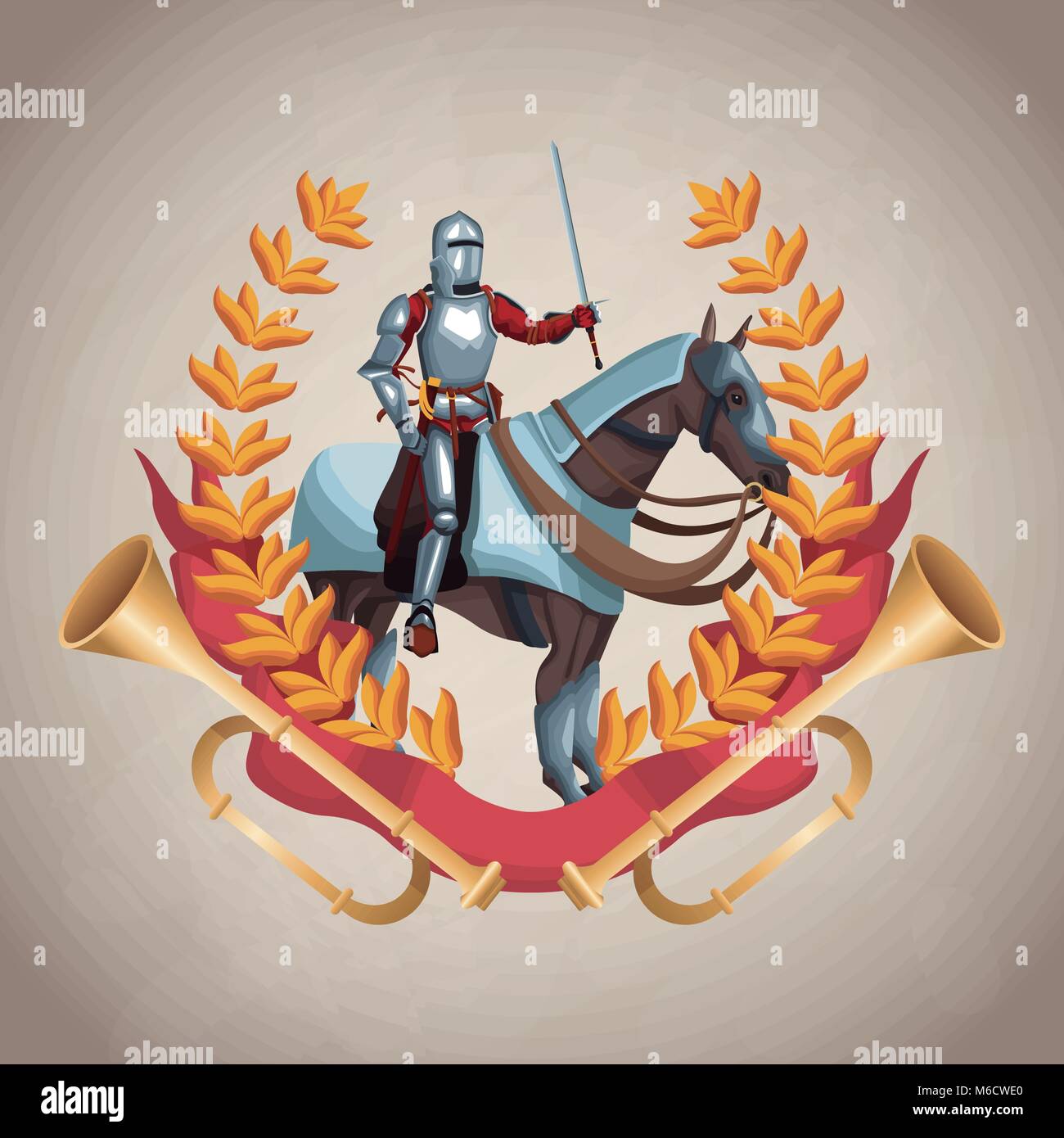 Medieval army emblem Stock Vector Image & Art - Alamy