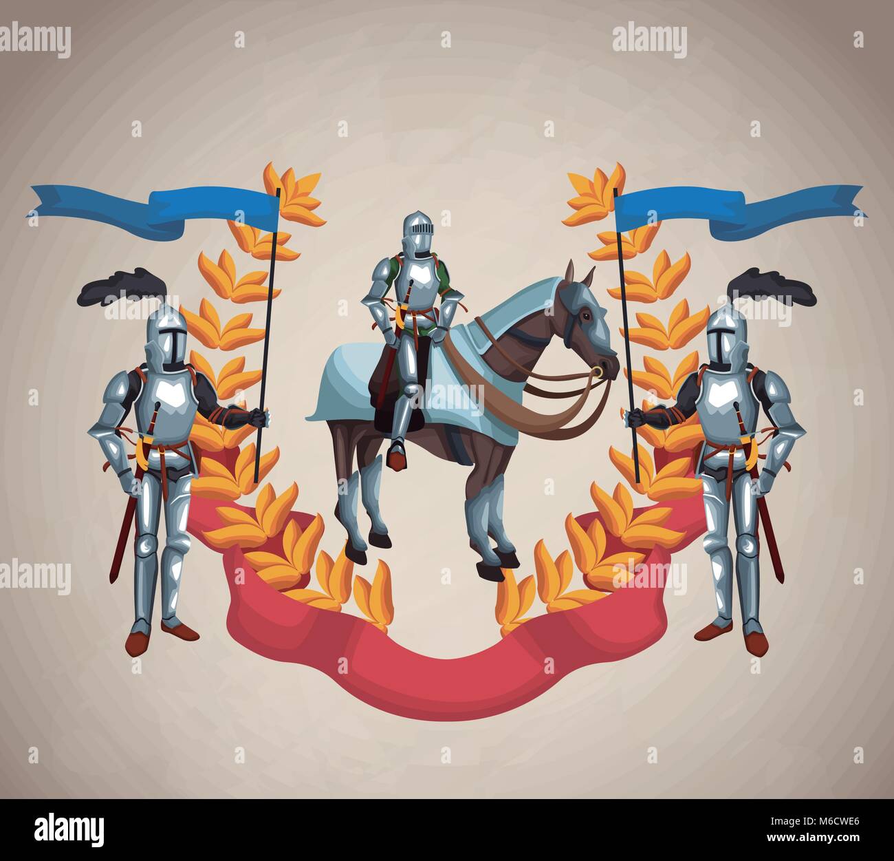 Medieval army emblem Stock Vector Image & Art - Alamy